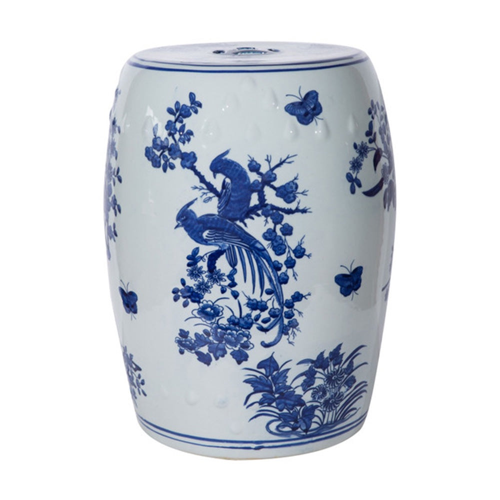 Bird & Butterfly Porcelain Garden Stool – Highgate House