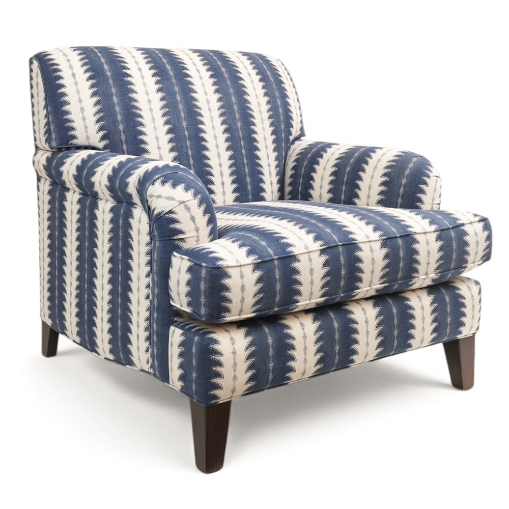 Gabby Arm Chair - Navy Fern - Ex Floor Stock – Highgate House