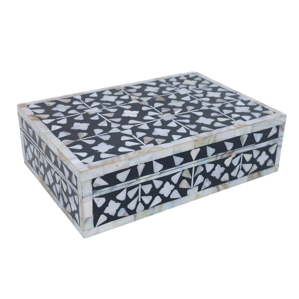 Navy and MOP Box Drop Pattern SML – Highgate House